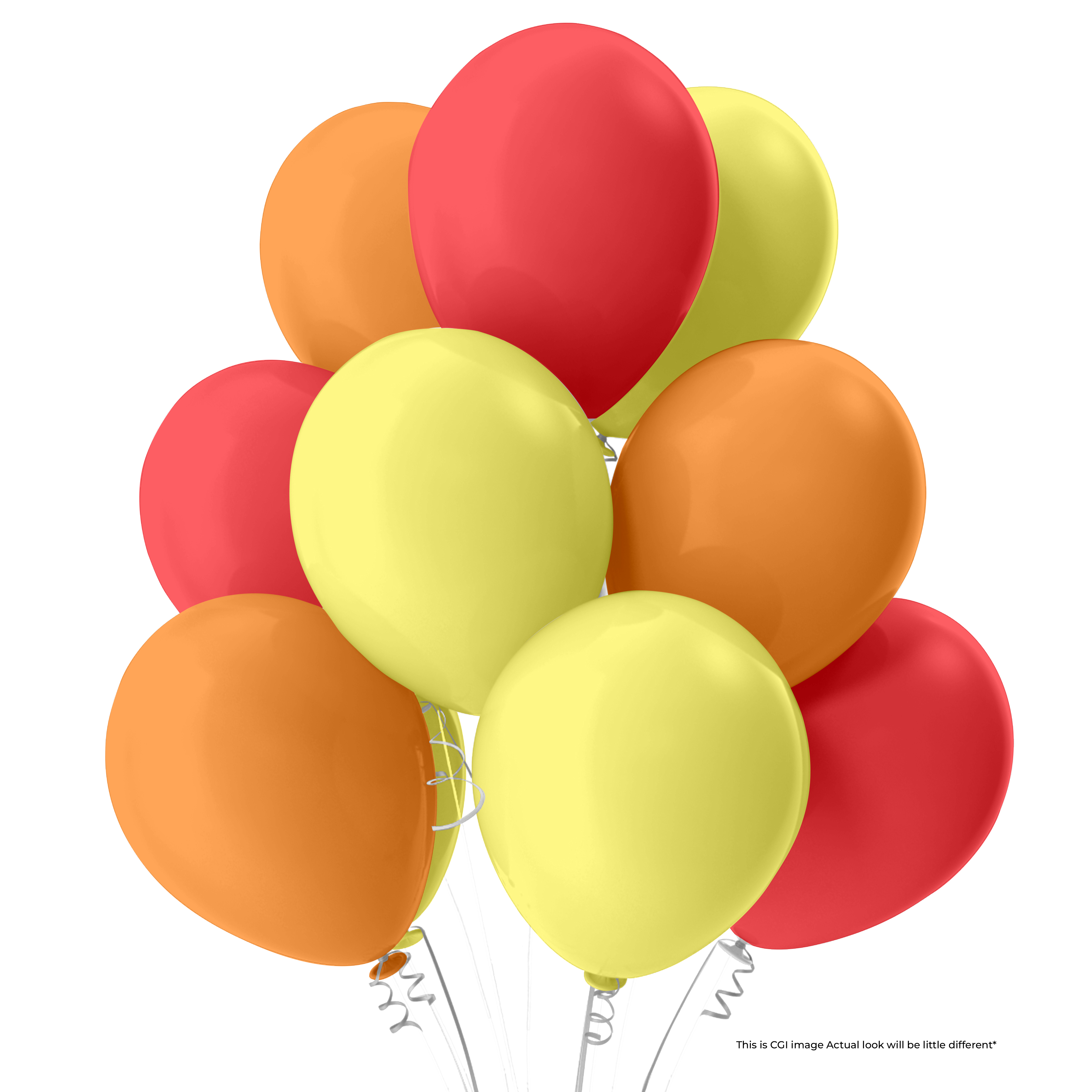 The Magic Balloons Plain Multicolor Rubber/Latex Balloons-Birthday ...
